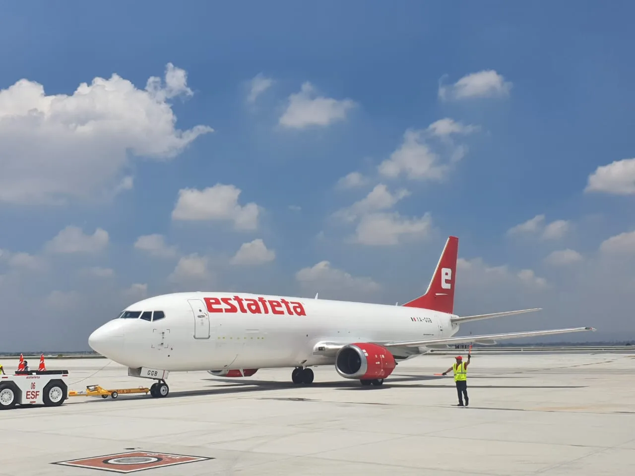 Realiza Estafeta Carga Aérea vuelo inaugural en el AIFA